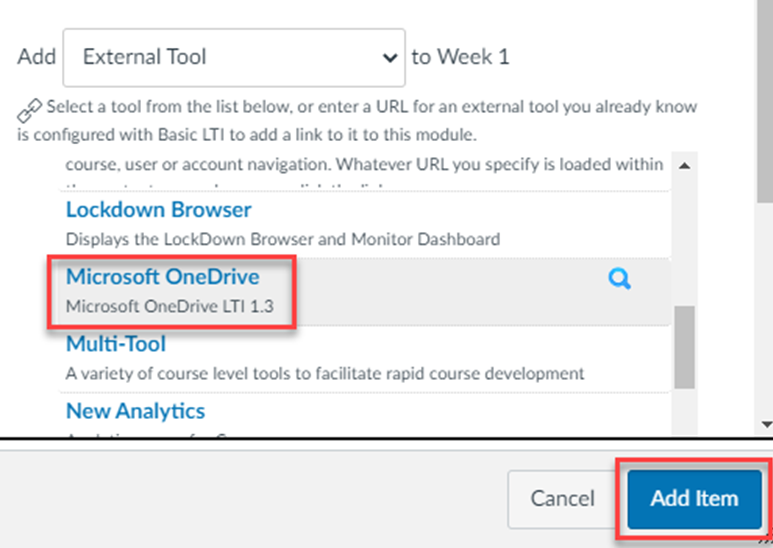 Step by Step: Linking to a Microsoft OneDrive file within a Module – iCampus Support Center
