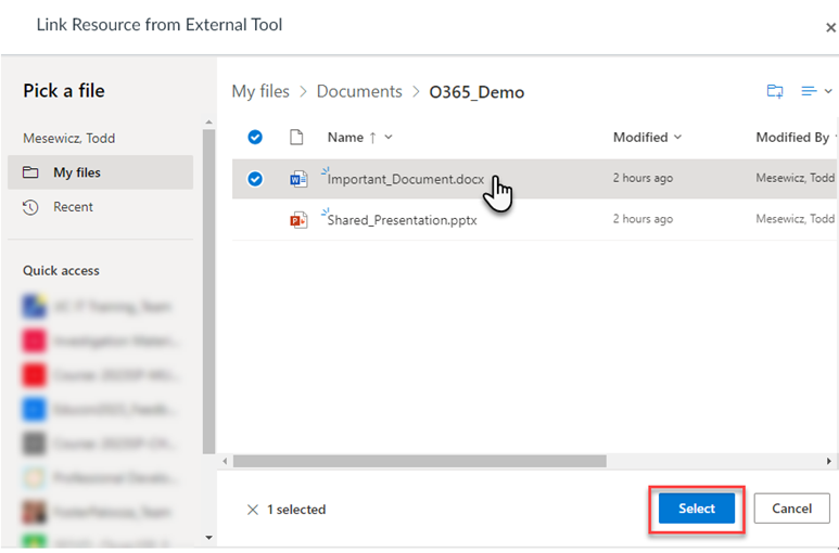 Step by Step: Linking to a Microsoft OneDrive file within a Module ...