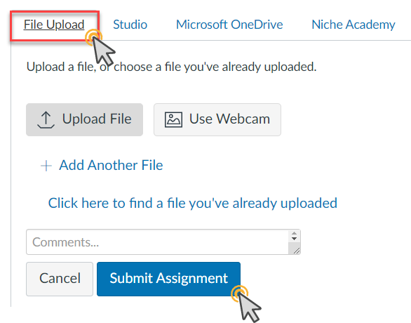 Step by Step: Submitting an Assignment (File Upload and Microsoft OneDrive) – iCampus Support Center