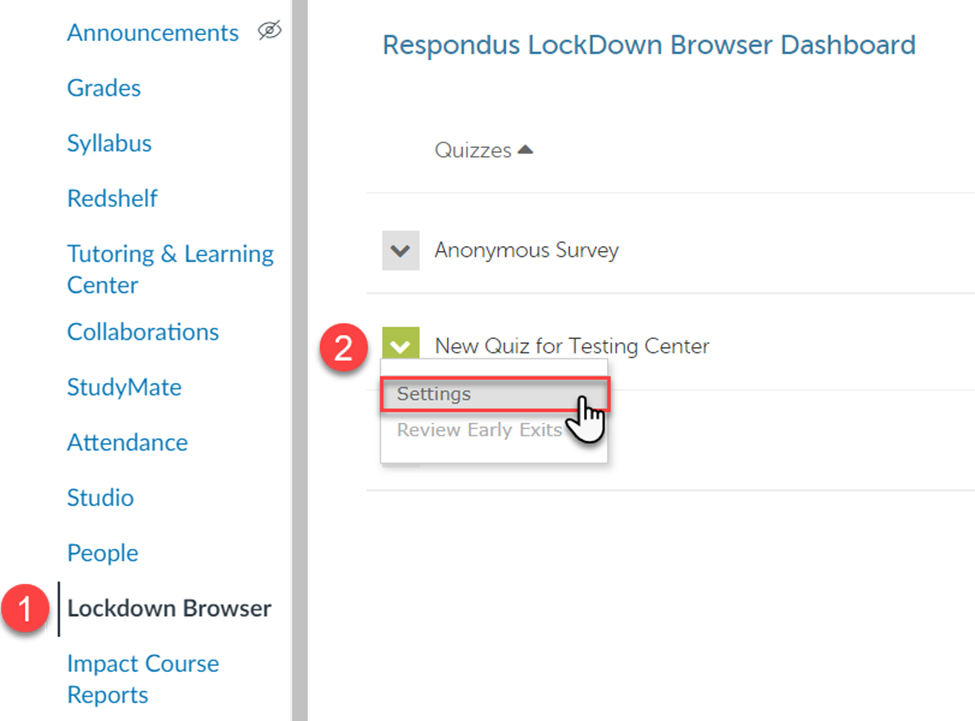 Step by Step: Enabling Secure Testing for a Published New Quiz ...
